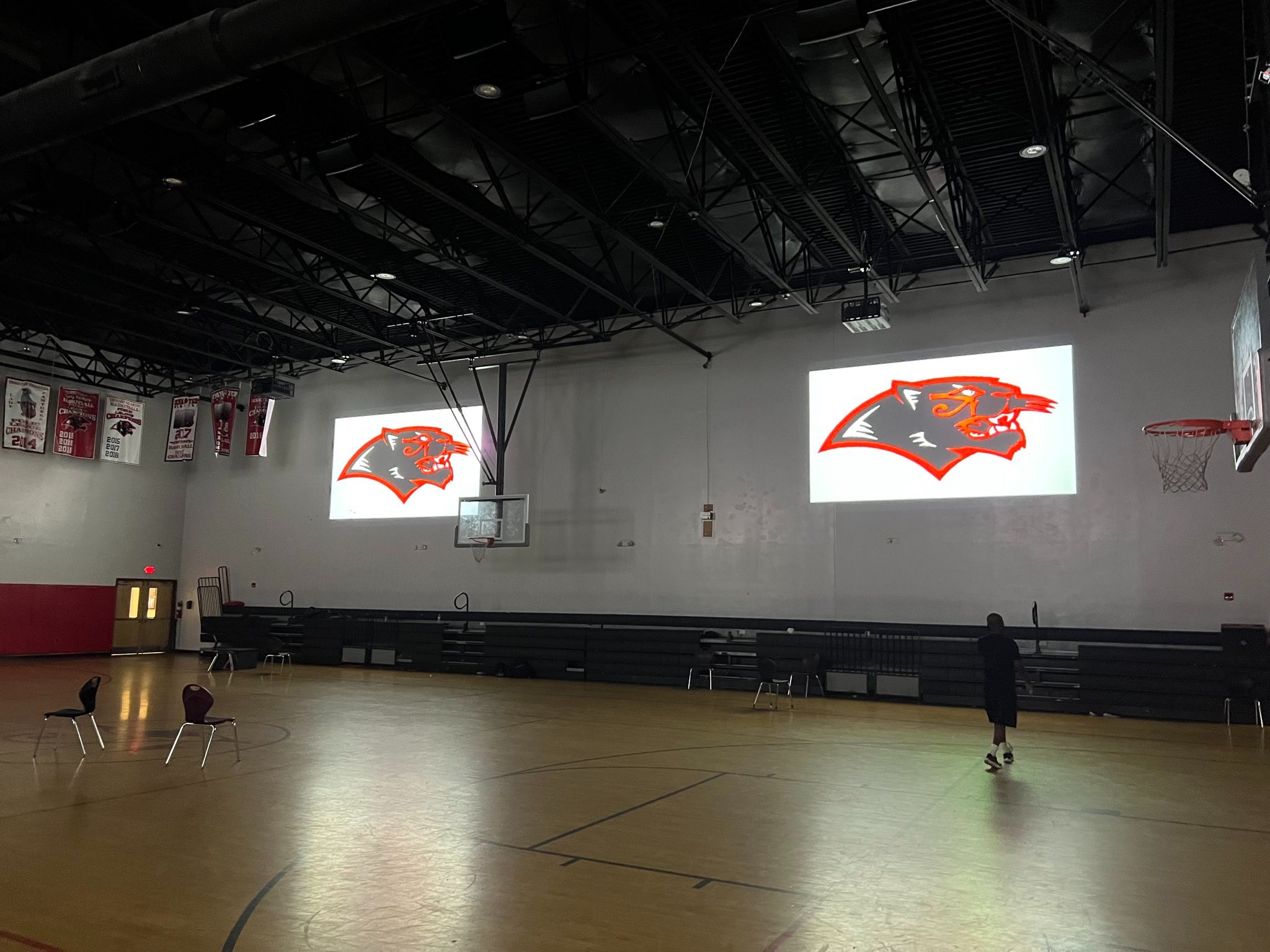 Gymnasium A/V Installation for Imhotep Institute Charter High School in ...